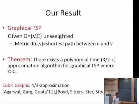 A Randomized Rounding Approach for Symmetric TSP - Mohit Singh - YouTube