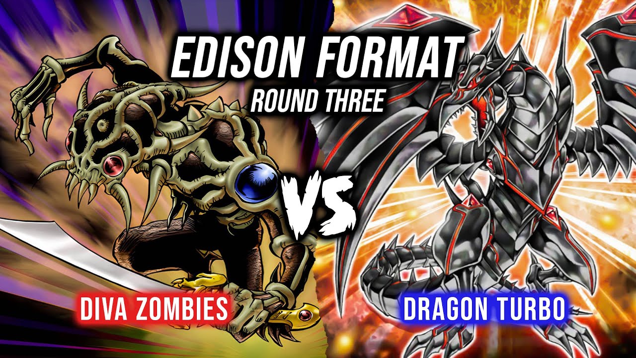 Yu-Gi-Oh! Edison Format Round 3: Diva Zombies Vs Dragon Turbo - YouTube
