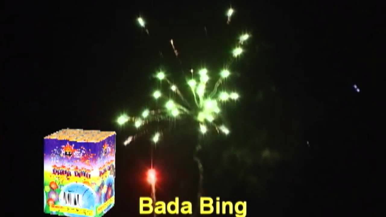 BADA BING [Fireworks] 200g Cake Demo - YouTube