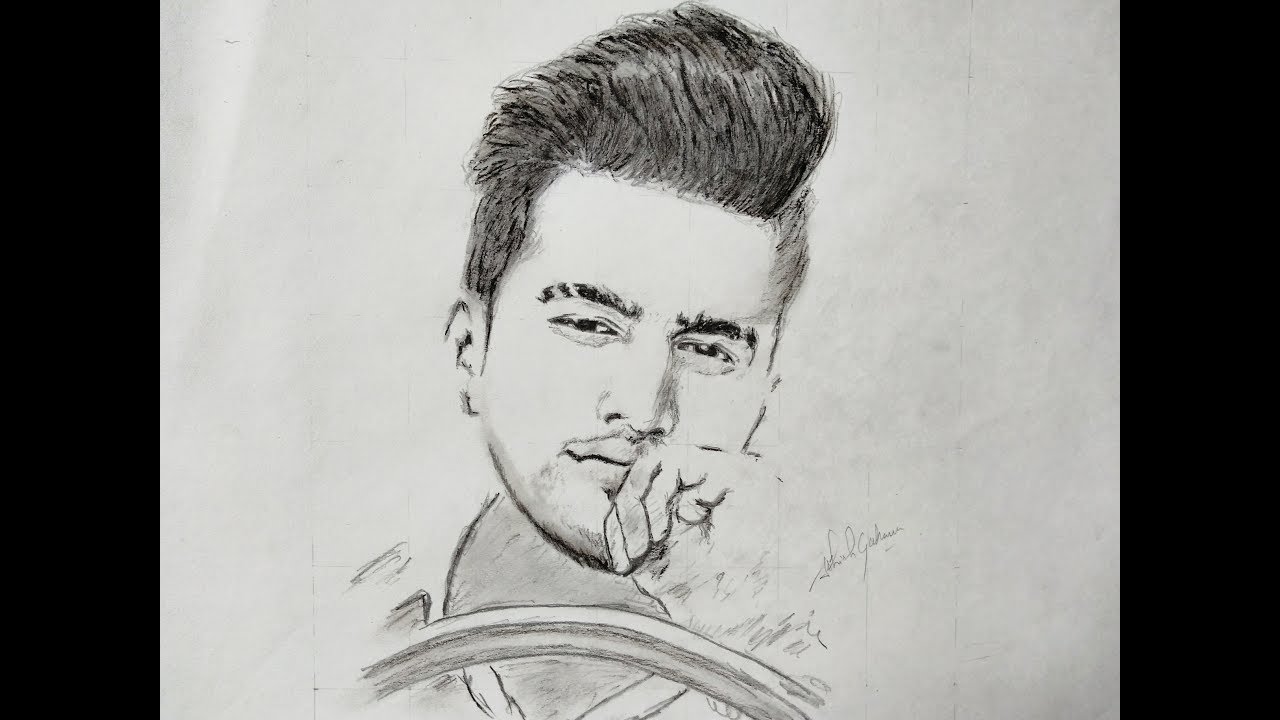 Sketch of Punjabi singer JASS MANAK - YouTube