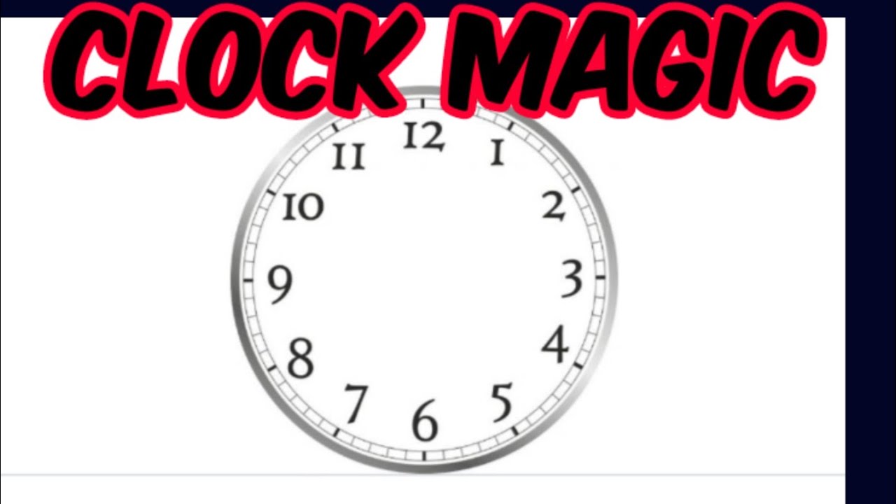 Clock Tricks | Maths Tricks | Clock Magic - YouTube