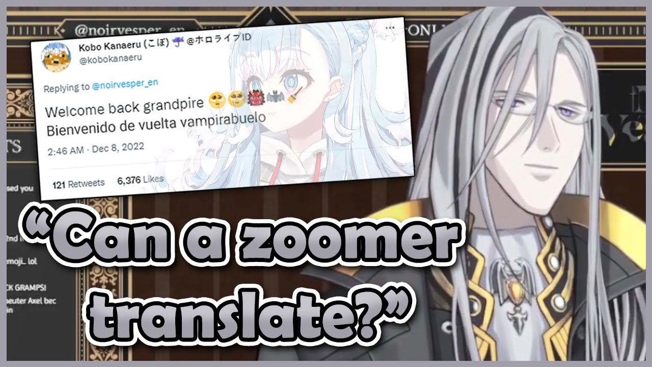 Vesper Doesn't Get Kobo's Zoomer Language - YouTube