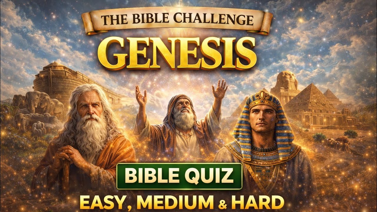 Genesis Bible Quiz | Easy, Medium & Hard | The Bible Challenge - YouTube