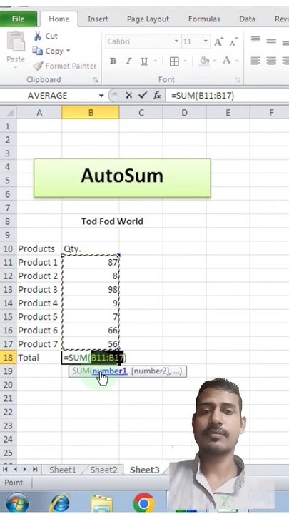Excel AutoSum Hacks You Didn't Know | short trick shorts - YouTube