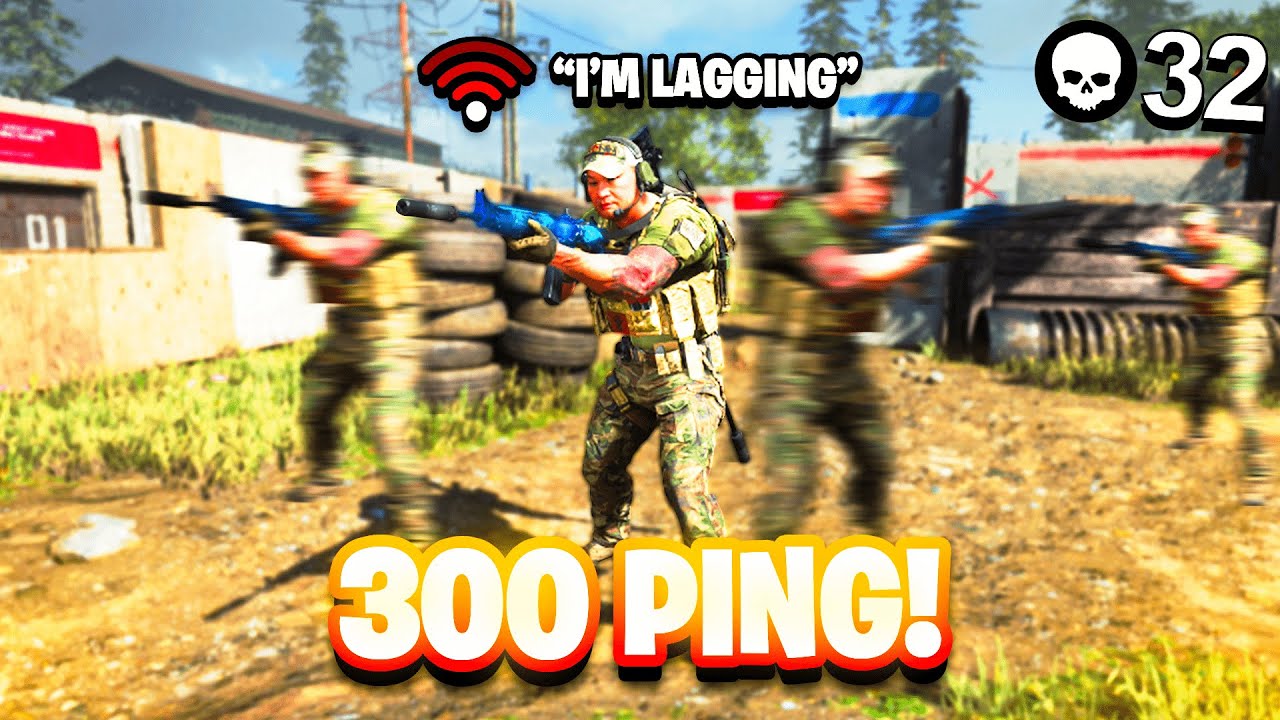 I GOT 32 KILLS with 300 PING in WARZONE!! BEST M4A1 CLASS SETUP ...