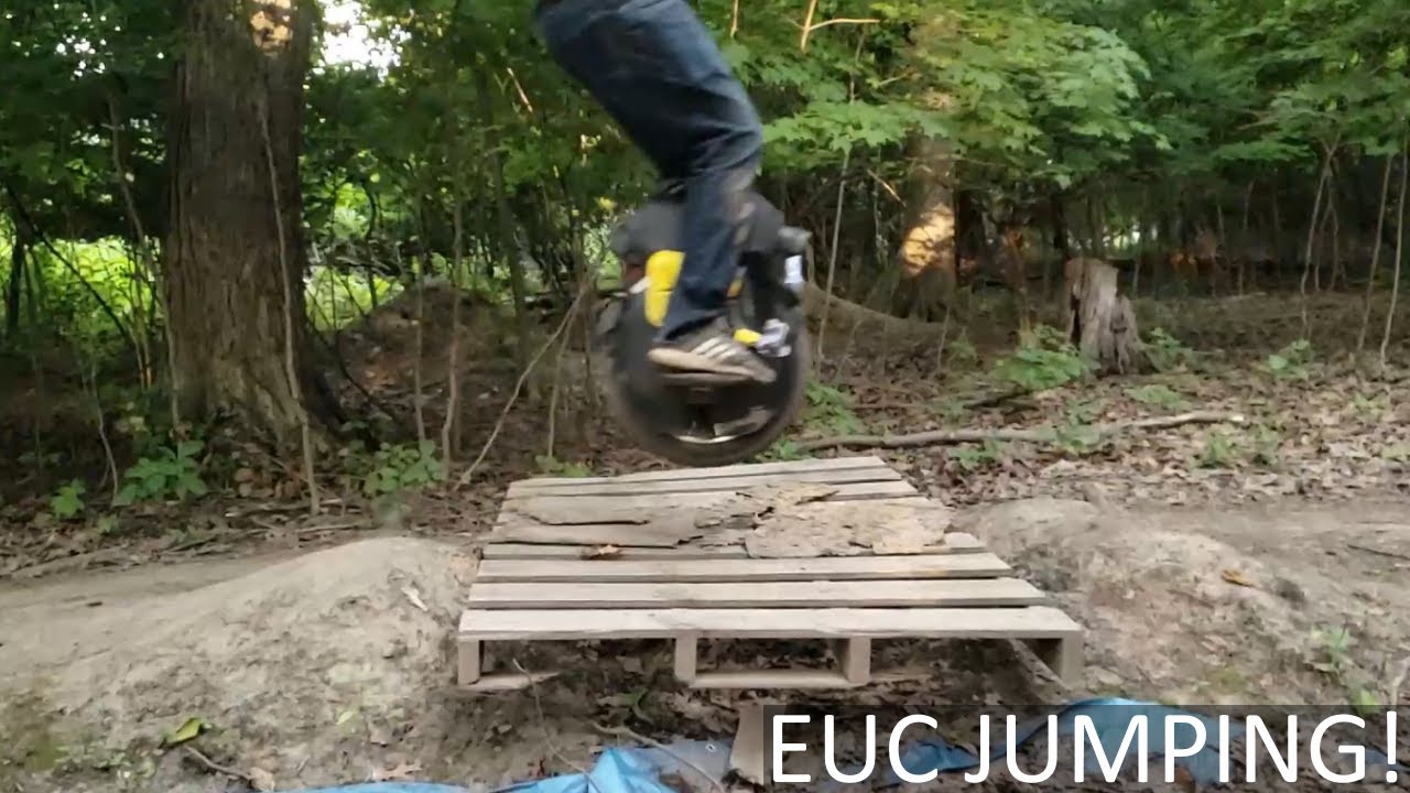 Learn how to jump with an EUC! (First time jumping on EUC) - YouTube