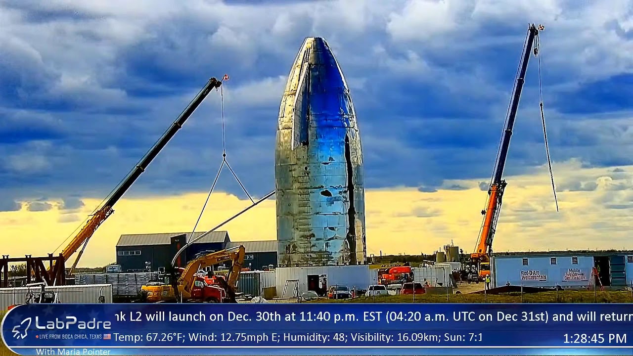 SpaceX Starship assembly 24h timelapse 2019-12-19 - YouTube