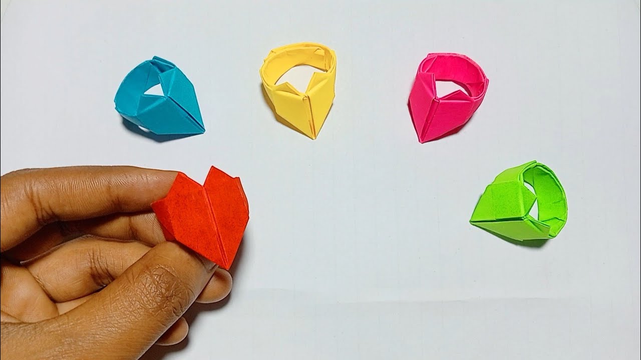 Easy Heart Ring Origami || Unleash theMythical Magic on Your Fingers ...