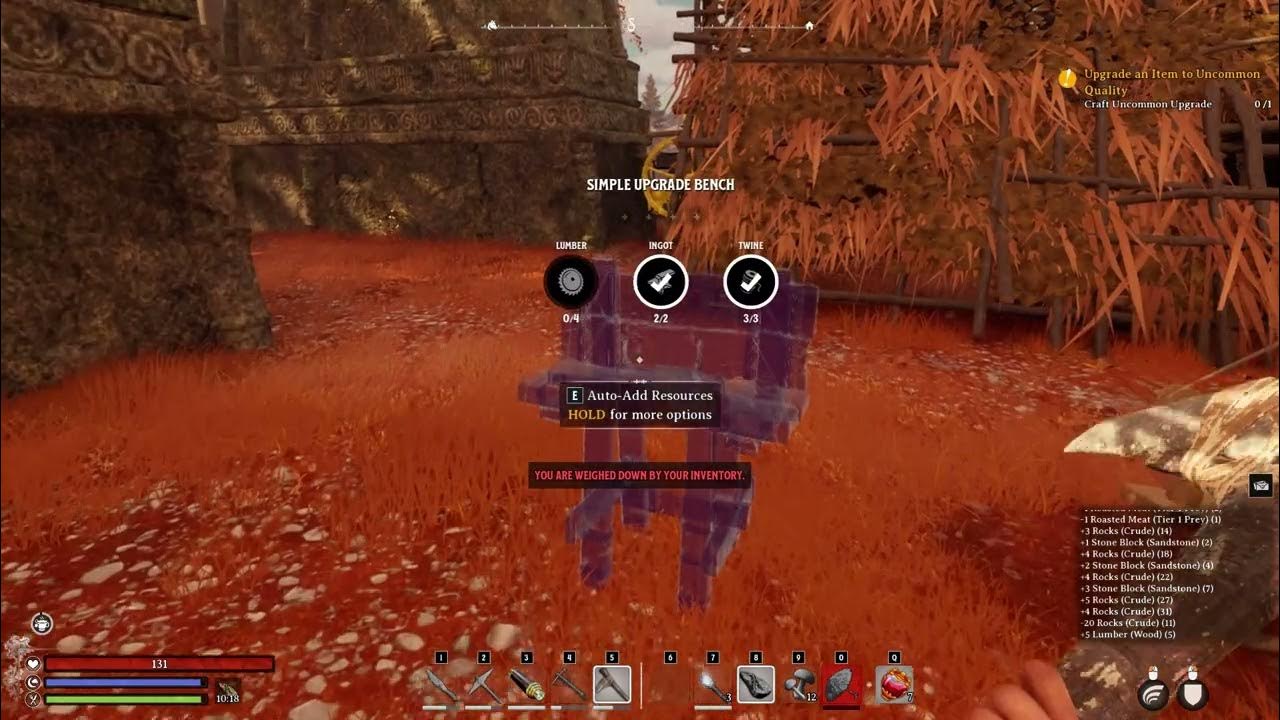 Nightingale - How to Craft Uncommon Upgrade - YouTube