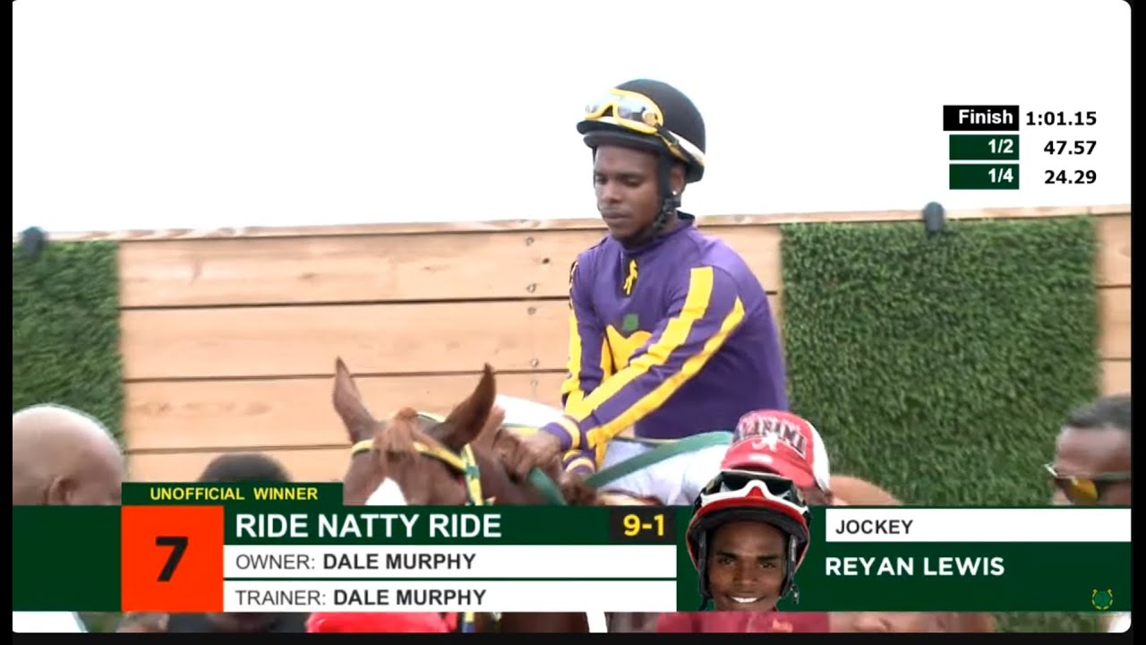 JAMAICA RACING: Ride Natty Ride At 9-1 In Sat, June 29, 2024, 6th - YouTube