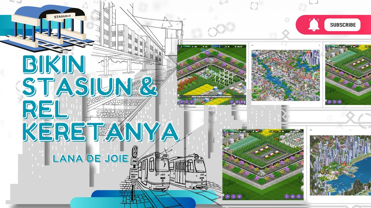 BIKIN STASIUN & REL KERETANYA ️ TERNYATA SERU BANGET MAIN GAME INI 😍🌃🏙️ - YouTube