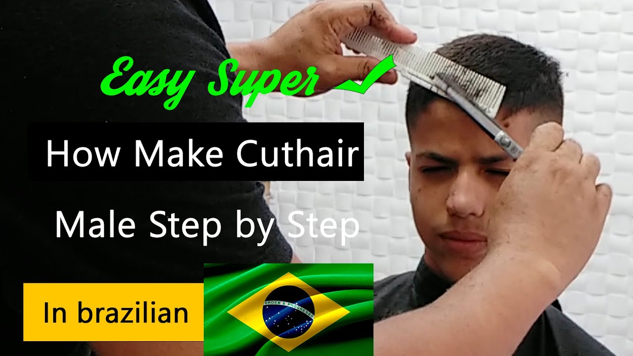 QUICK & EASY HAIRCUT TUTORIAL ,How Make Cuthair Male Step by Step - YouTube