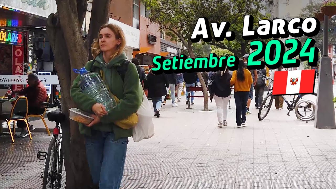La avenida más Linda de Lima Perú, Avenida Larco en 2024 walking 4K ...