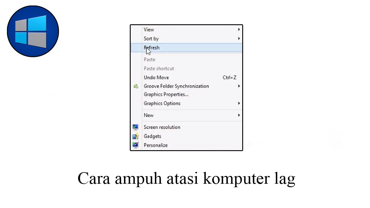 Cara ampuh atasi komputer lag di (windows) - YouTube
