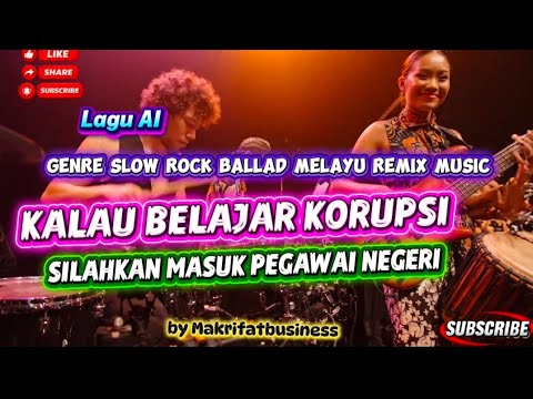 KALAU BELAJAR KORUPSI SILAHKAN MASUK PEGAWAI NEGERI || Lagu Slow Rock Ballad Melayu Remix Music
