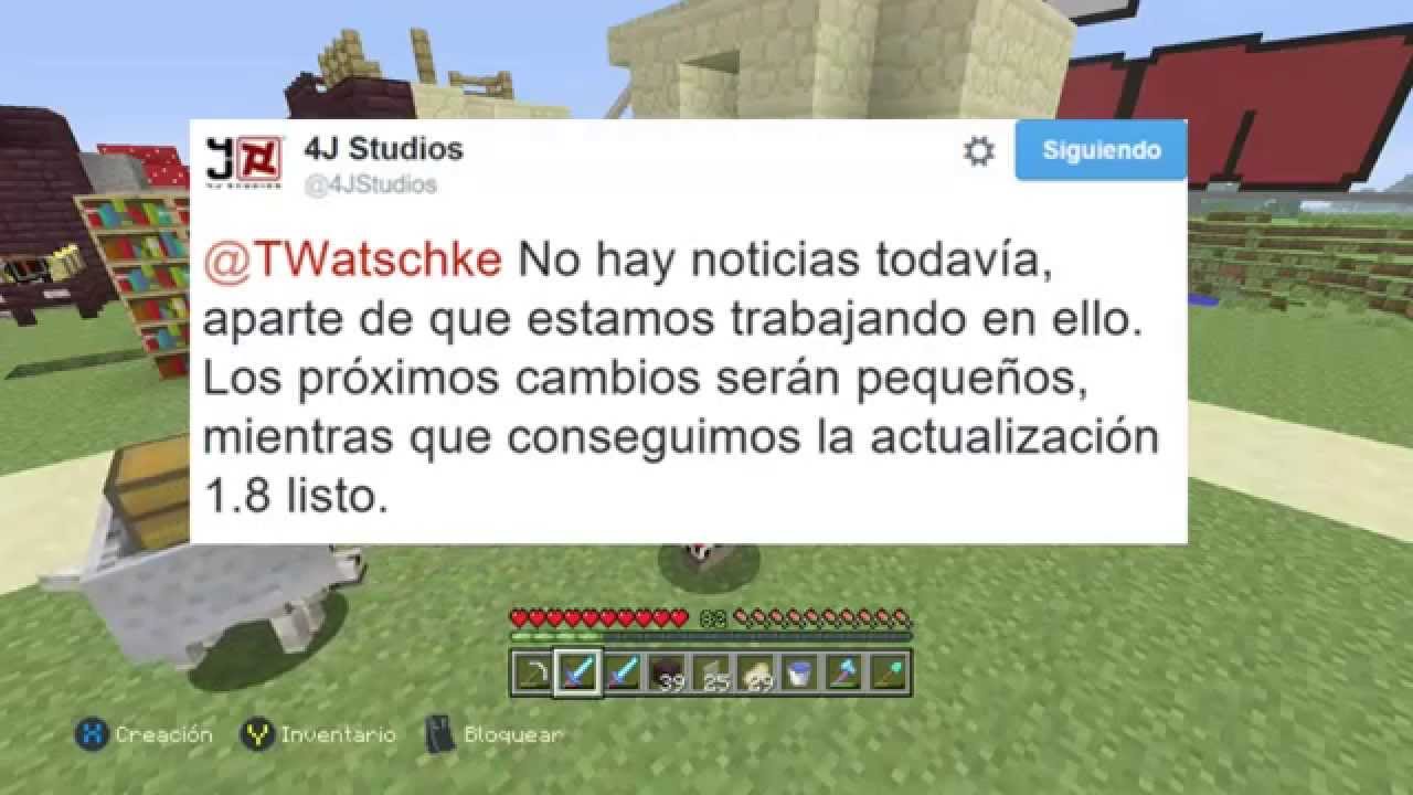 Minecraft Consolas 1.8 CONFIRMADA - YouTube