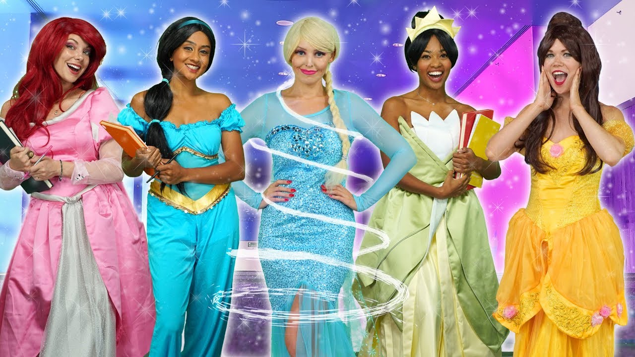 DISNEY PRINCESS MAGICAL SCHOOL. With Elsa, Belle, Ariel, Tiana and ...