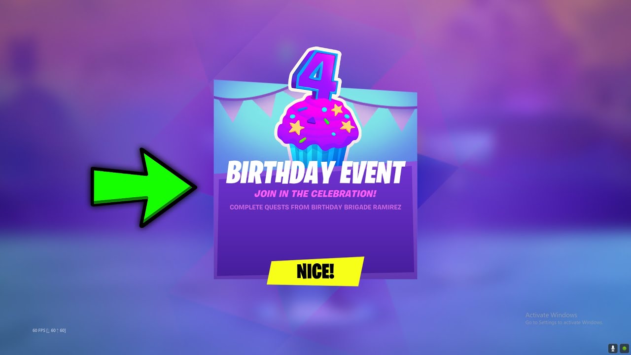Fortnite New Birthday Event Quests and Free Rewards - YouTube