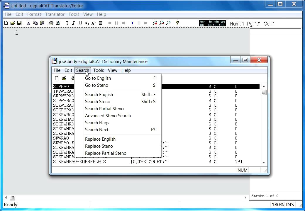 DigitalCAT 4 Starting and Editing a Job Dictionary - YouTube