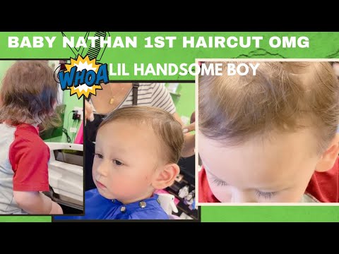 BABY NATHAN 1ST HAIRCUT FINALLY AND HE LOOKS SO HANDSOME LITTLE BOY 🇺🇸 ...