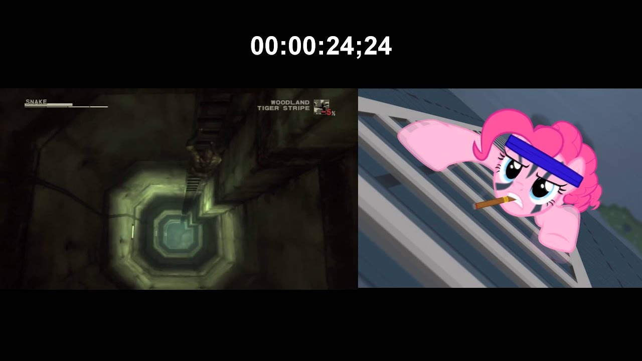 MGS3 vs MLP LADDER RACE - YouTube