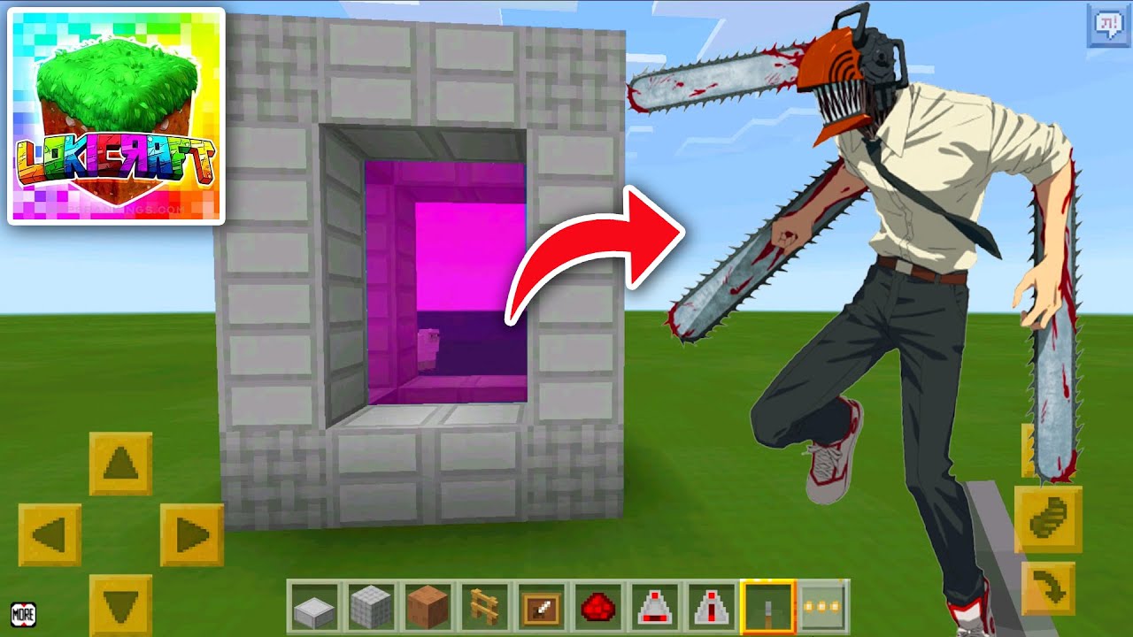 How to Make PORTAL to CHAINSAW MAN in LOKICRAFT - YouTube