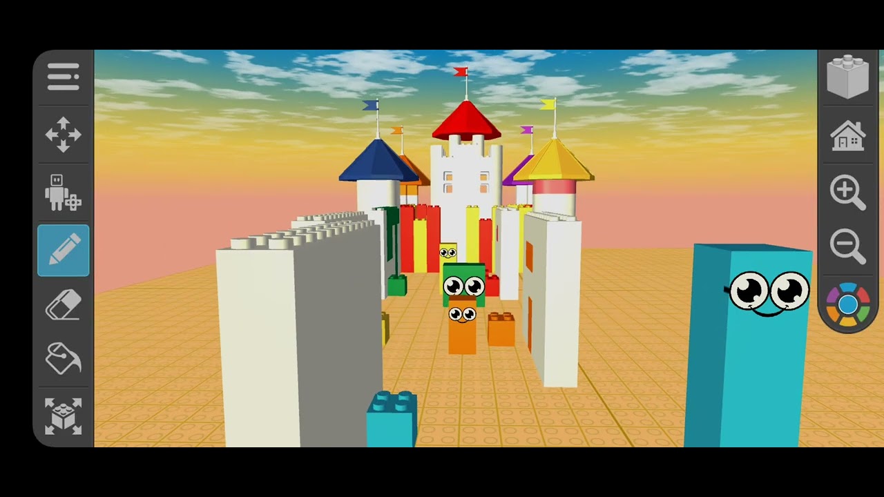 S1 E18 Number blocks draw bricks The sampling park - YouTube