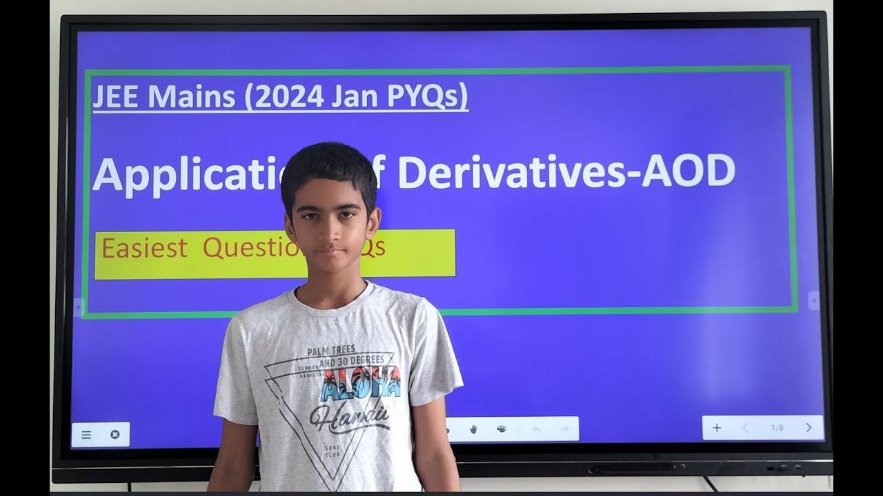 JEE Mains_ AOD_Easiest Ques_JEE Mains 2024 Jan Attempt - YouTube