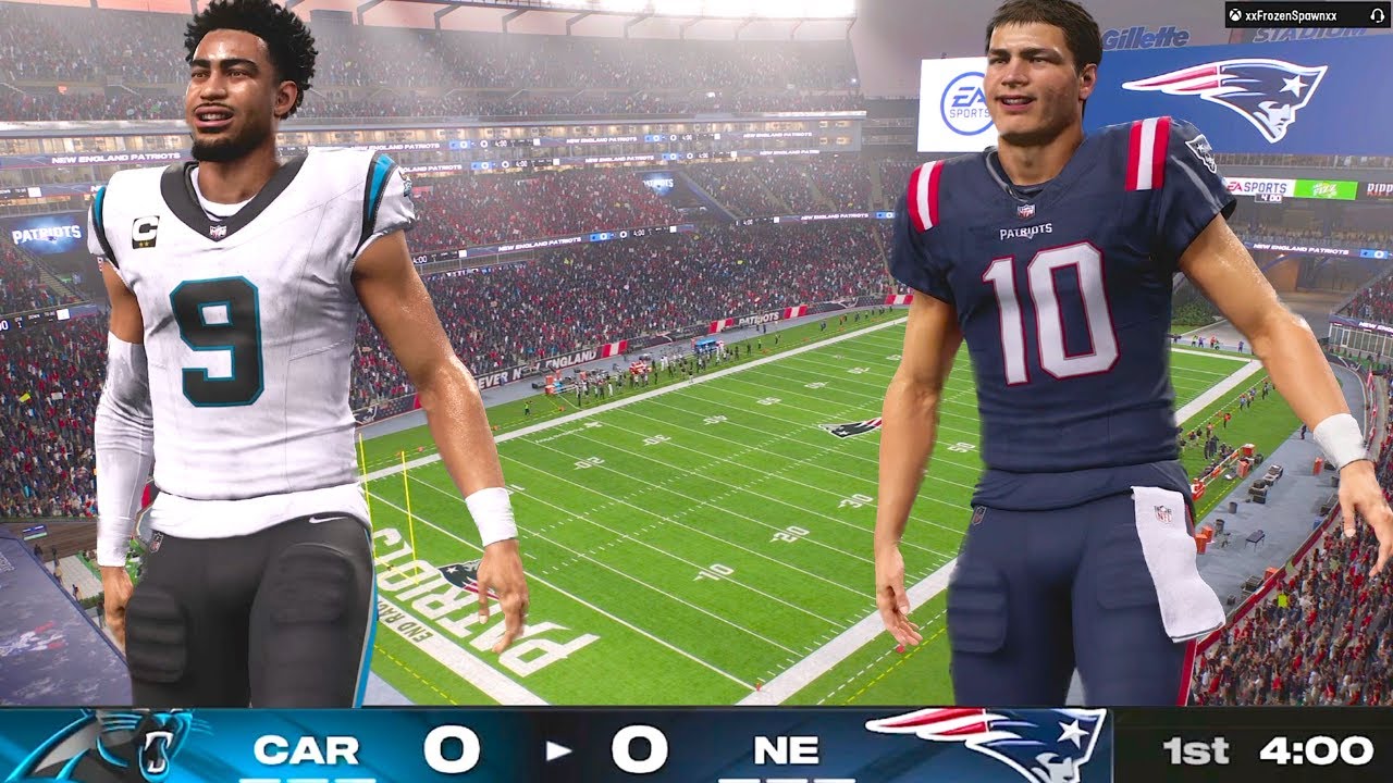 Madden 25 Gameplay - Drake Maye IMMACULATE ESCAPE Score! - YouTube