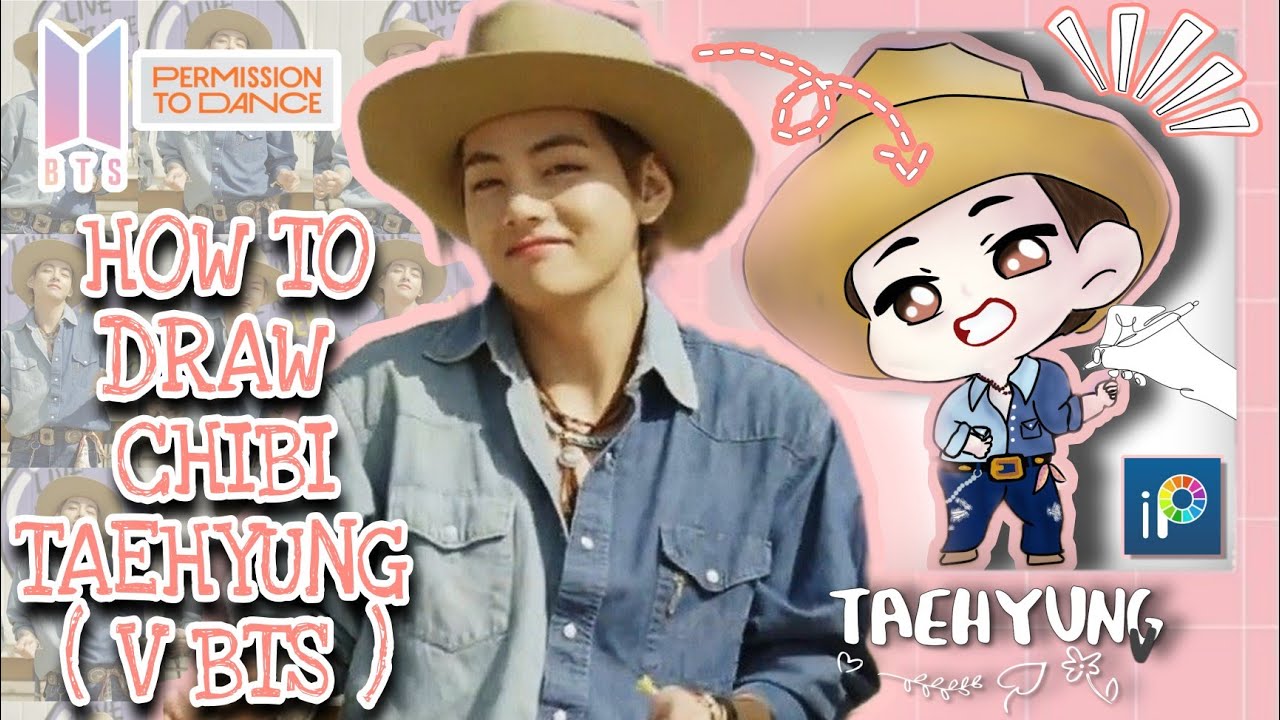 Taehyung | V BTS CHIBI DRAWING| HOW TO DRAW BTS AS CHIBI | Ibis Paint X ...