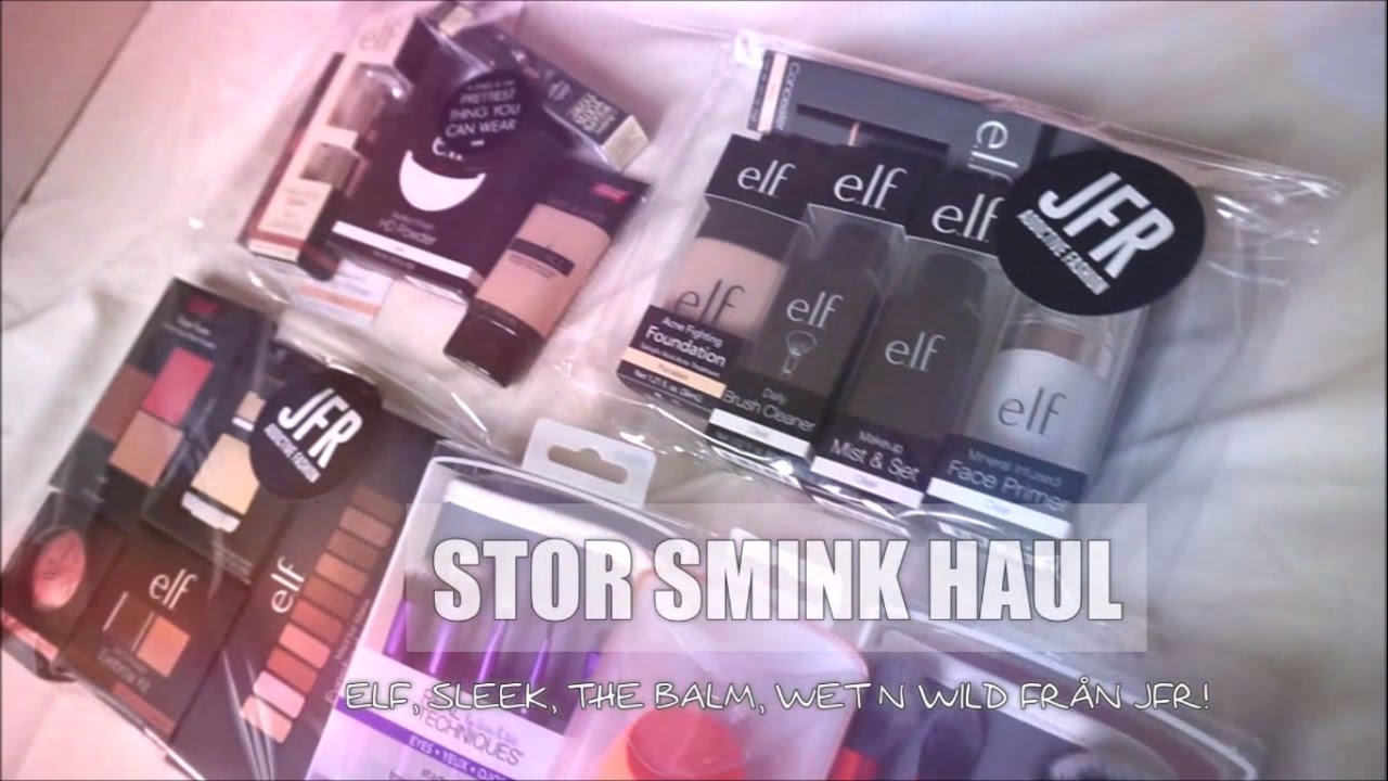 STOR SMINK HAUL - FRÅN JFR! - YouTube