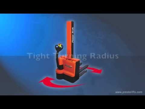 PowerStak Narrow Mast Fully Powered Stackers - YouTube