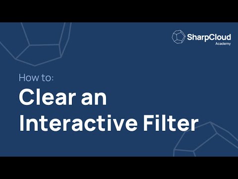 How to Clear an Interactive Filter - YouTube