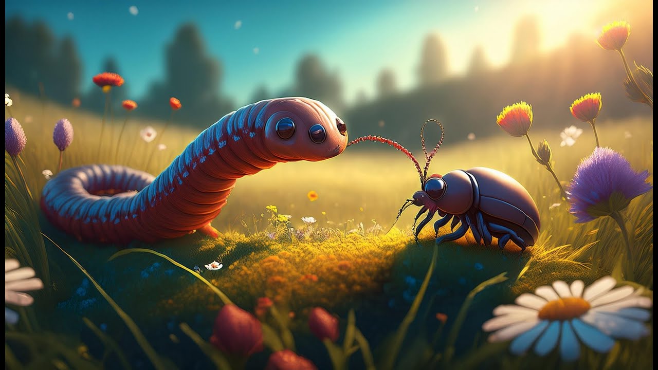 'Cyril The Earthworm' Poem & Artwork by Steve Furnell - YouTube