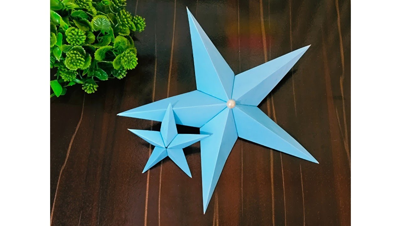 How To Make Star for Christmas Decoration | Origami Star | Diy Paper ...