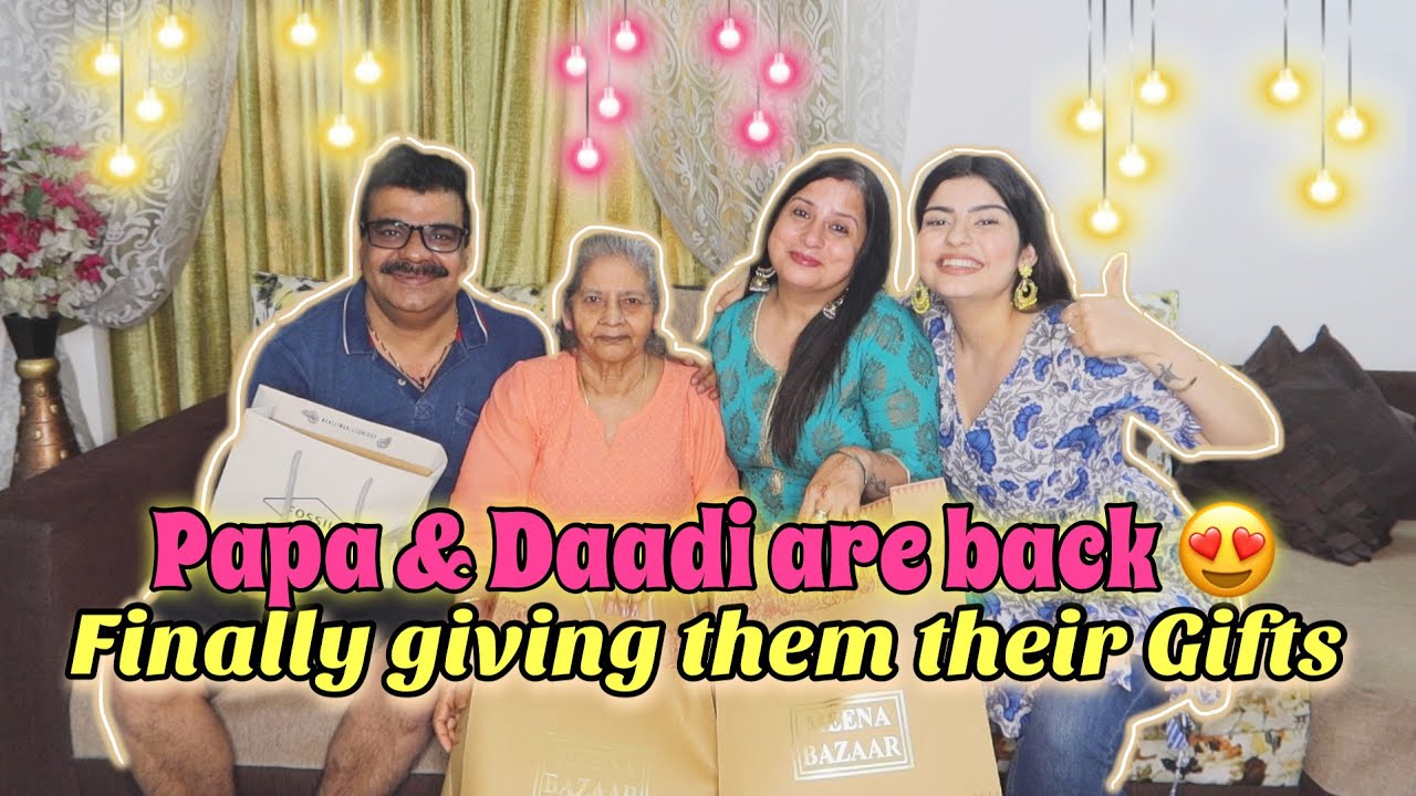 Giving my Family their Gifts | What I got For Diwali | Diwali With ...