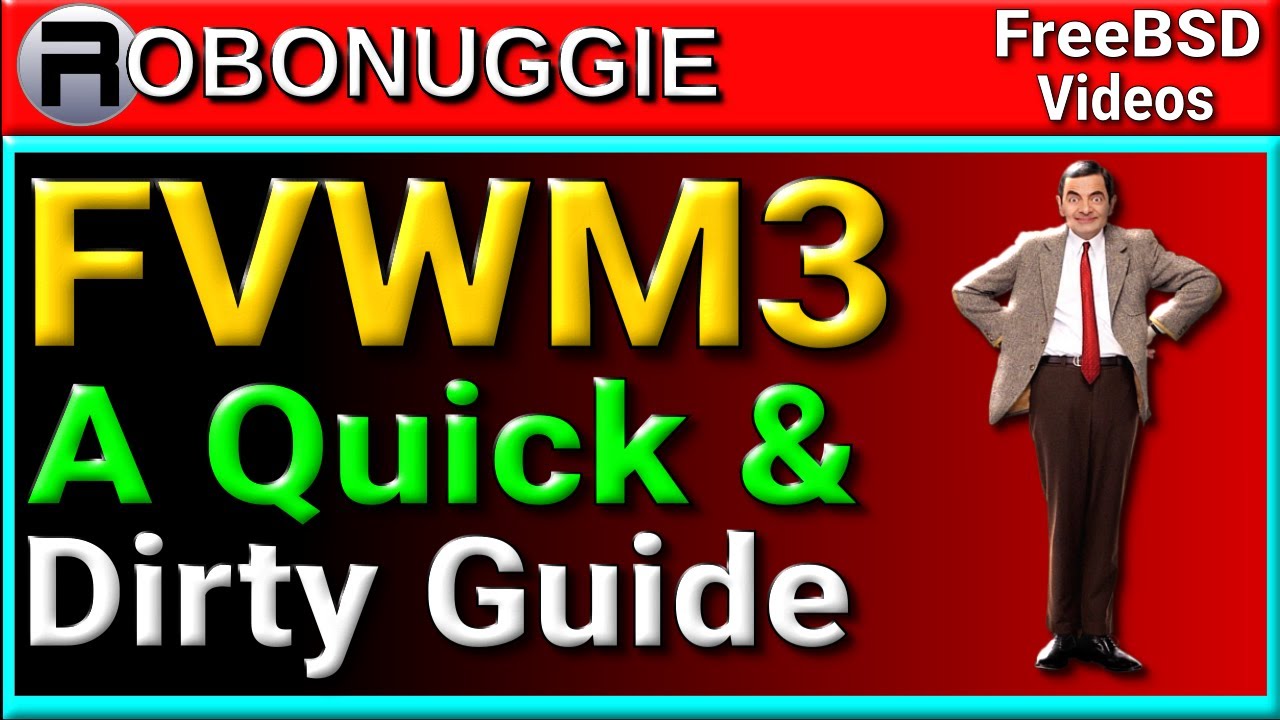 FVWM3 on FreeBSD 14 - A Quick & Dirty Config.... - YouTube