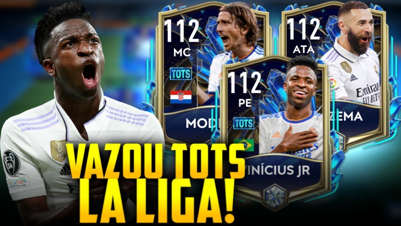 VAZOU VINI JR 112 TOTS BUGADAÇO! 🔥😱 NOVOS TOTS LA LIGA, MLS & RTTF ...