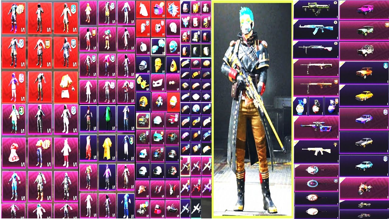 BEST PUBG MOBILE INVENTORY OF RS.60000😍 | MY MYANMAR GIRLFRIEND GIFTED ...