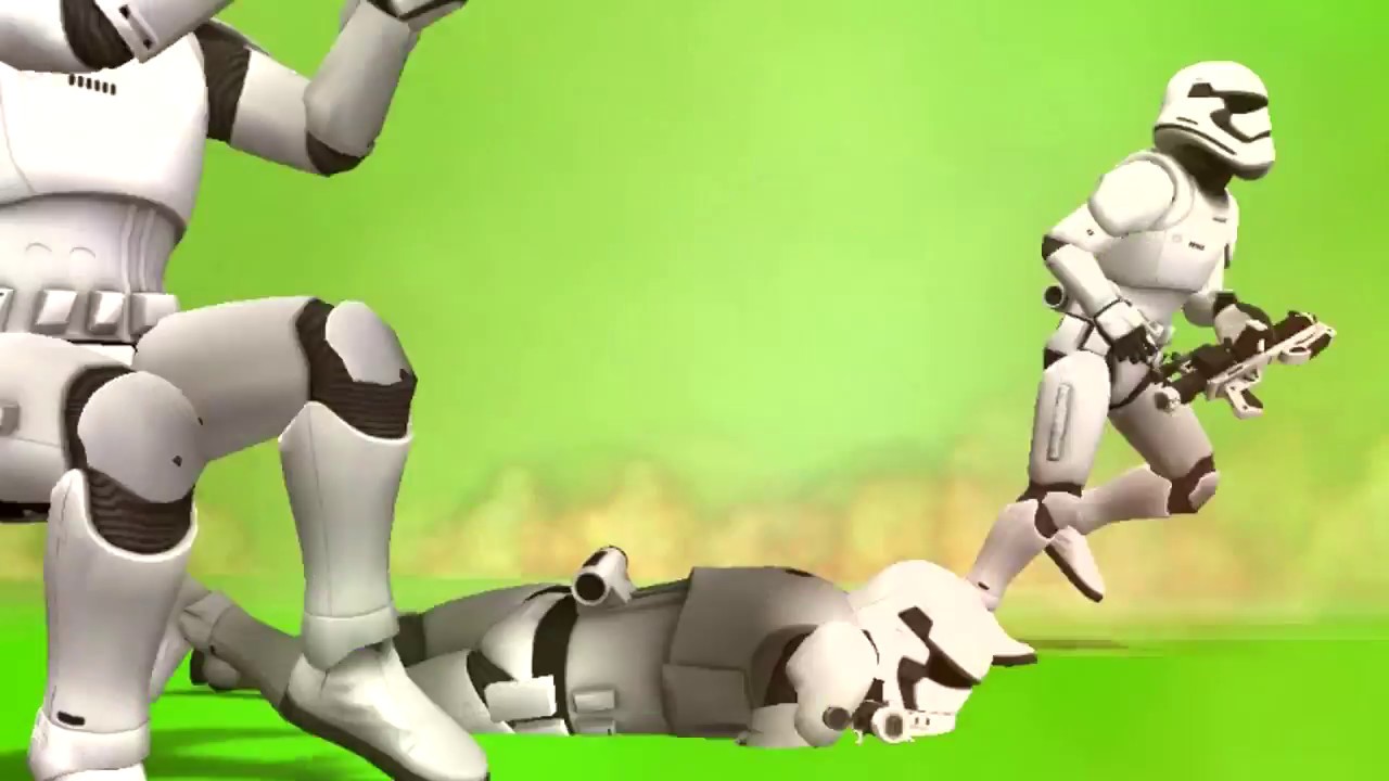 Green Screen First Order Stormtroopers In Combat Part 1 - YouTube