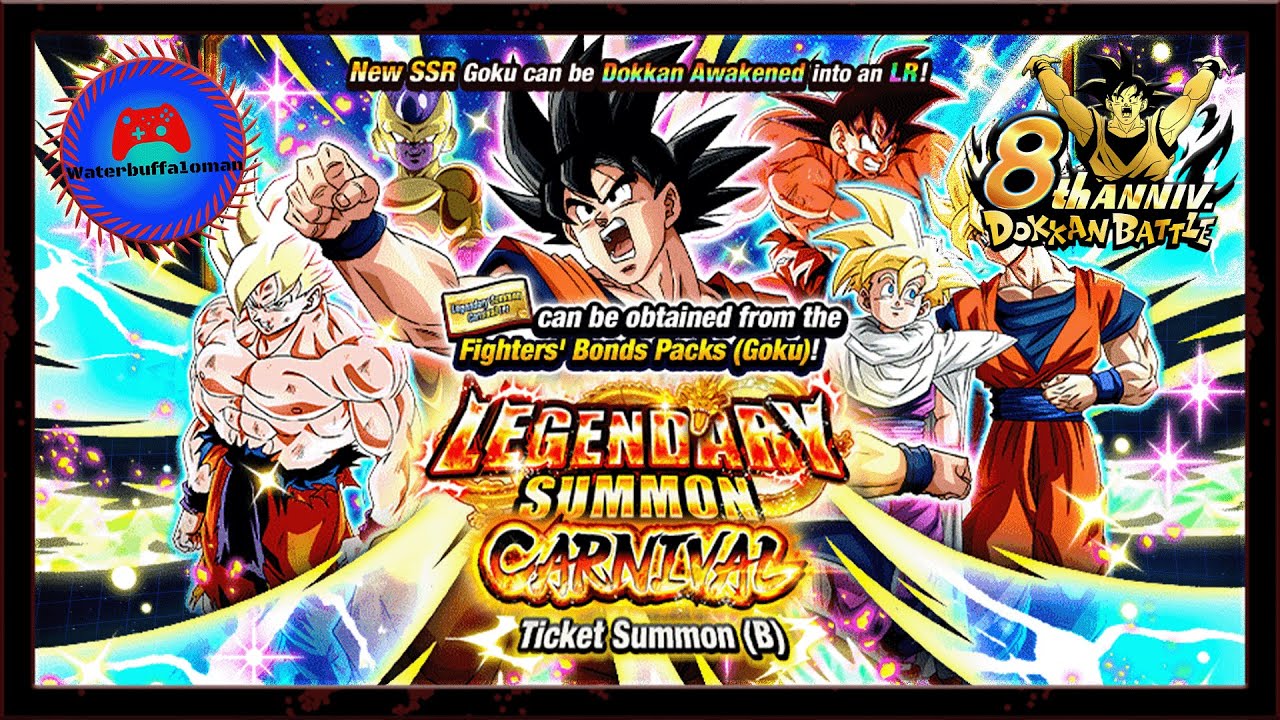 HOW MANY LR'S IN ONE SUMMON!!! CARNIVAL GOKU SUMMONS!! DBZ Dokkan ...