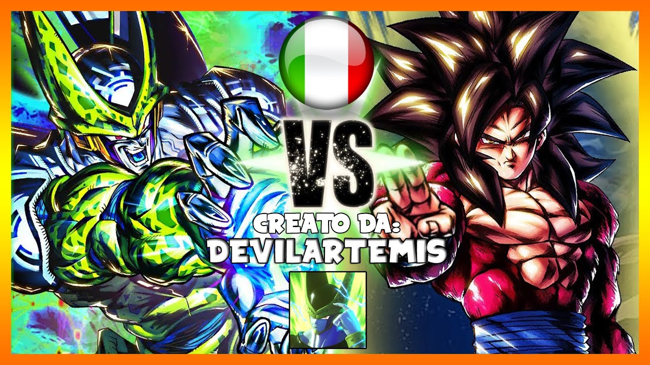 Perfect Cell Vs Budget Increase Goku Super Saiyan 4 | DEVILARTEMIS ITA ...