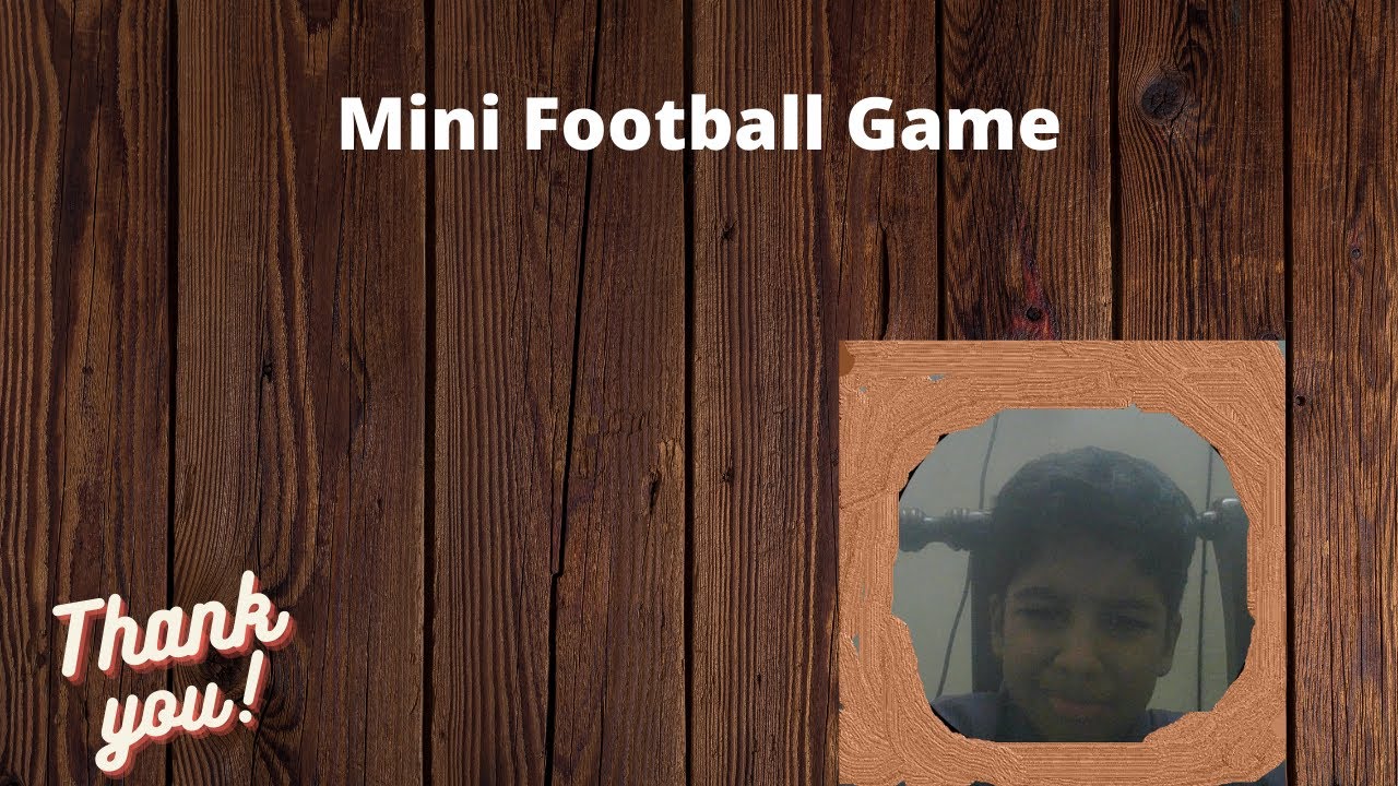 Playing the game "Mini Football". - YouTube