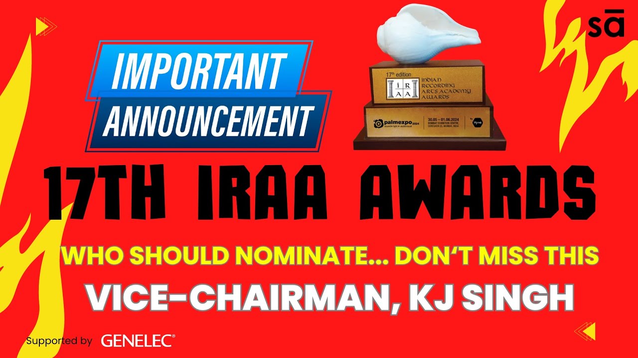 Important info, other FAQs for IRAA Awards | KJ Singh | Aditya Mehta ...