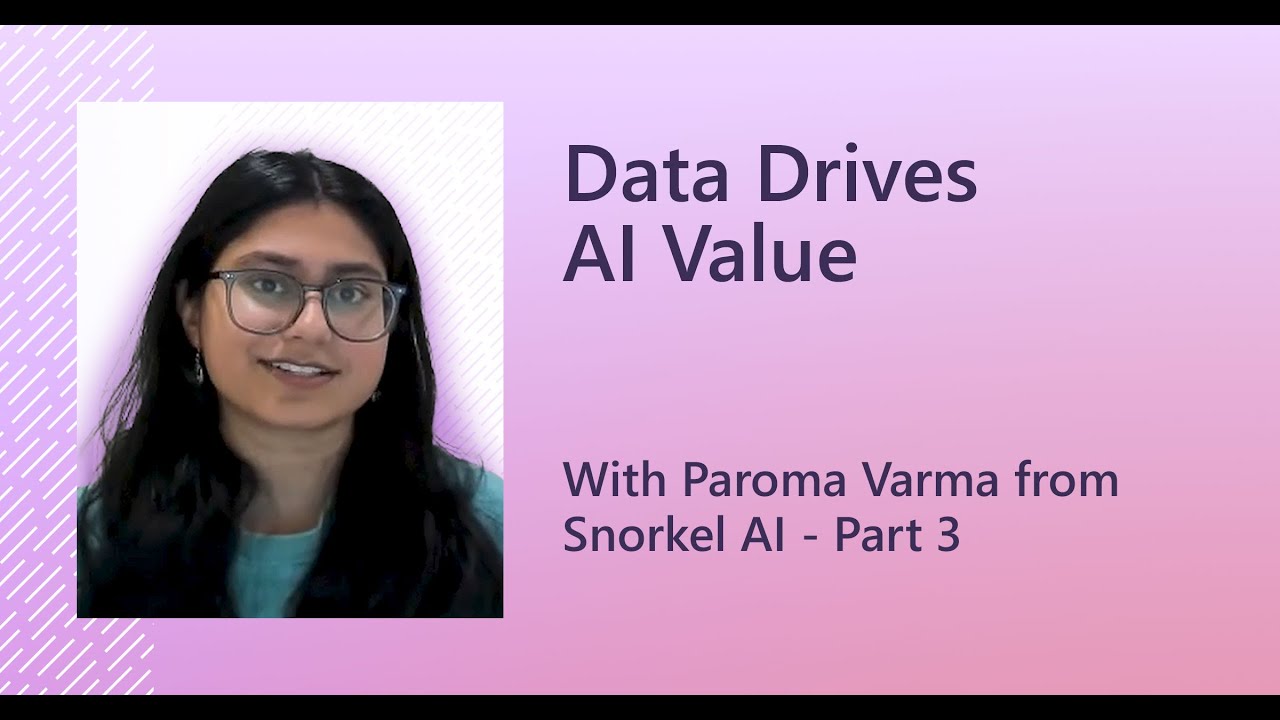 Data Drives AI (Artificial Intelligence) Value With Paroma Varma - YouTube