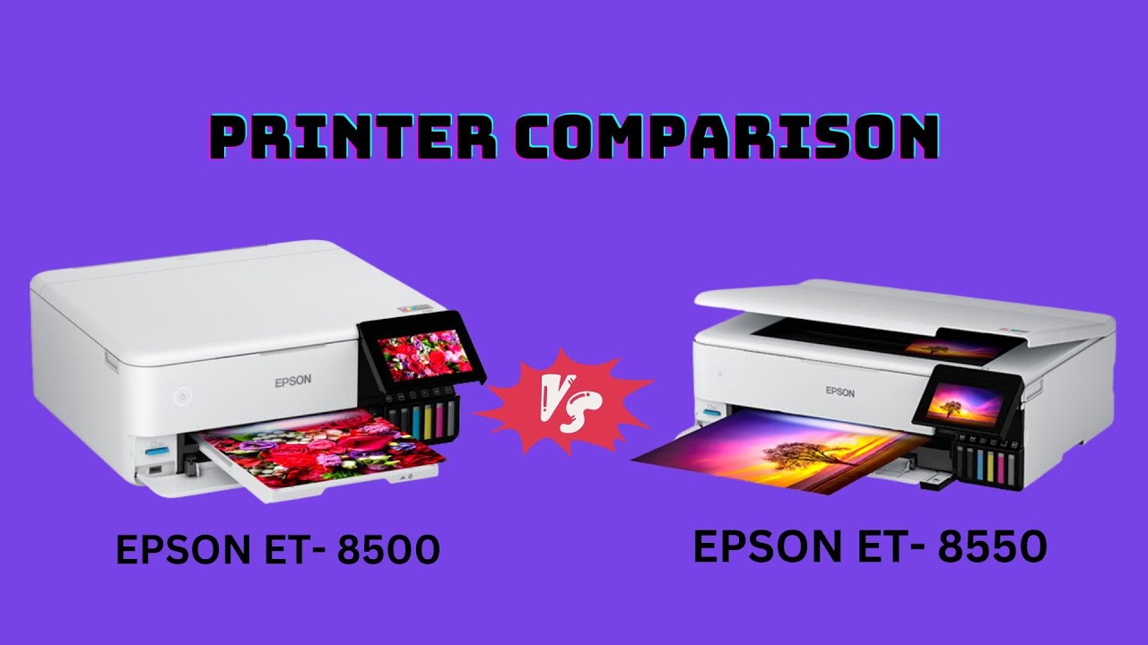 Epson 8500 vs 8550 Printer Comparison - YouTube
