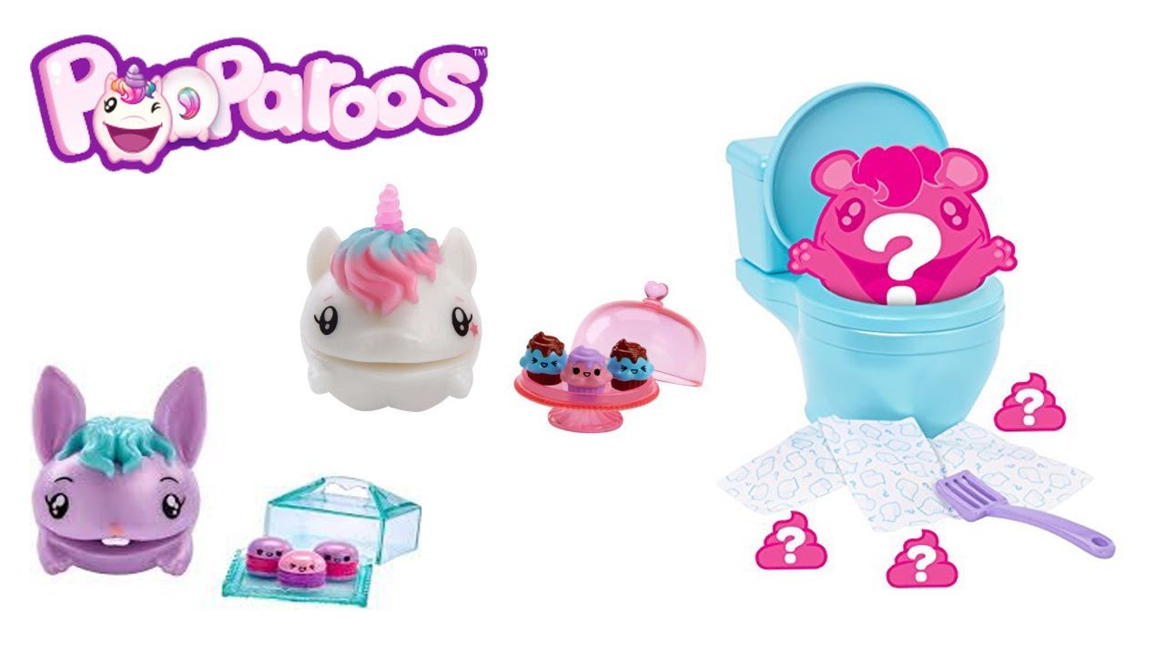Eww! Playing in the Toilet - Pooparoos Surpriseroos Adorable Toilet Toy ...