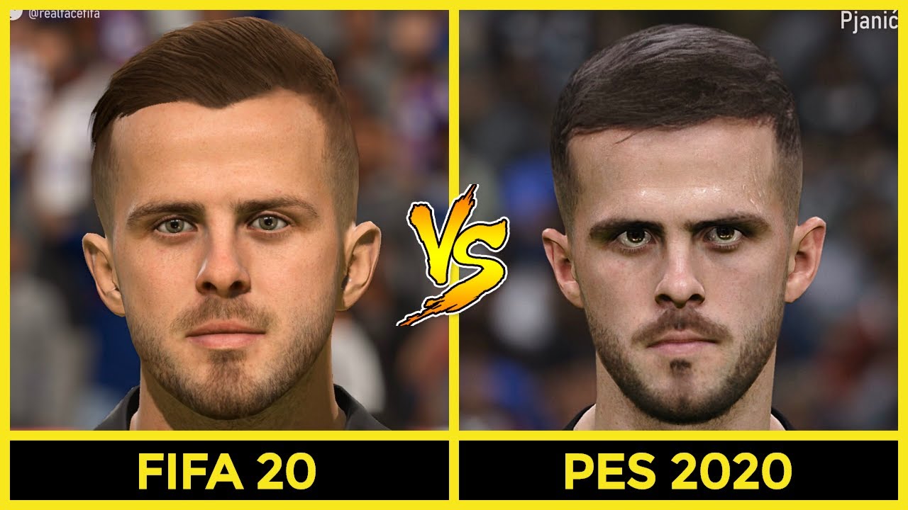 PES 2020 VS FIFA 20 STAR PLAYER FACES COMPARISON - YouTube
