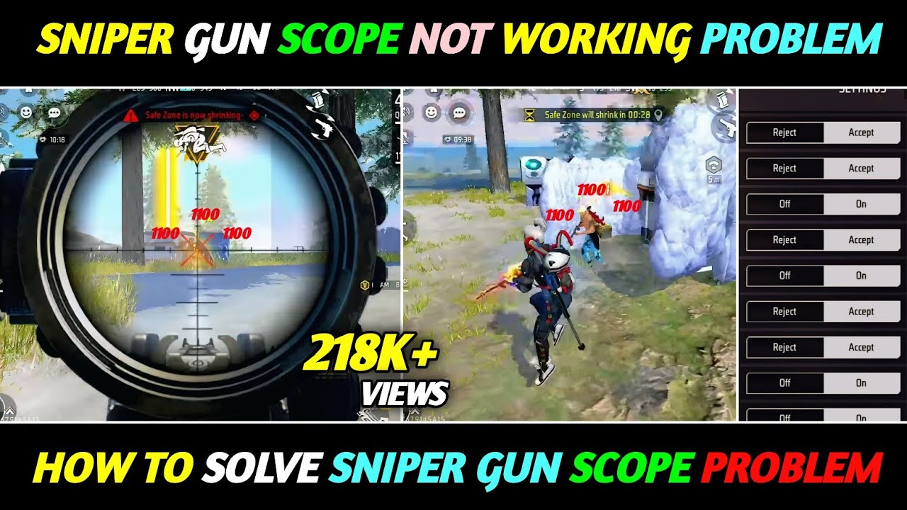 Snipers Gun Scope Not Working | Snipers Gun Scope Nahi Lag Raha to Kya ...