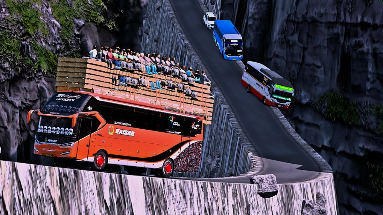 Passenger Bus Driving: World’s Most Deadly Roads | Bus on Dangerous ...
